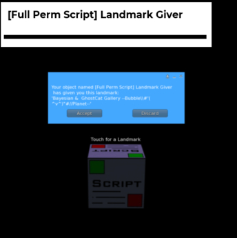 Second Life Marketplace - [Full Perm Script] Landmark Giver